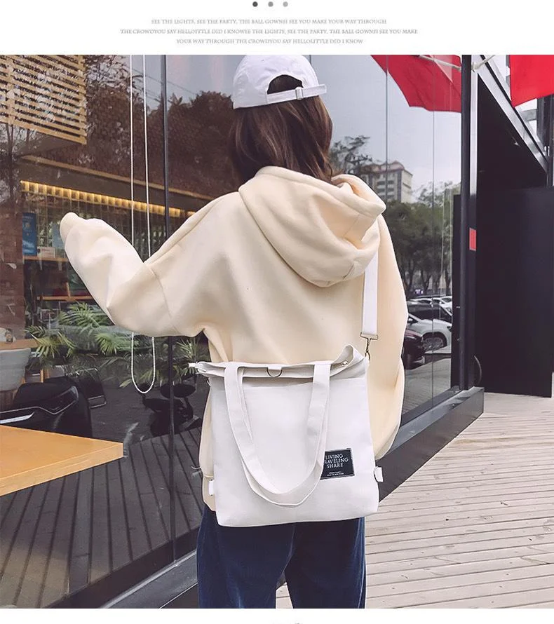 Patch Double Pocket Tote Bag