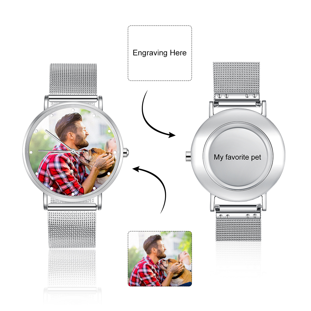 Personalized Photo Watch Custom Picture Watch Gifts For Men