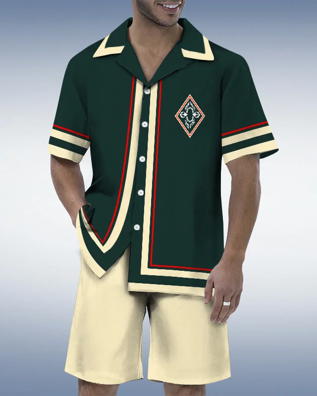 Men's Ivy Style Shirt Set 0300