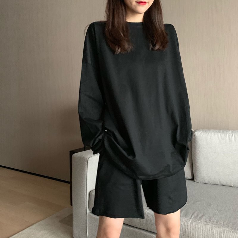 BASIC COLORED LONG SLEEVE T-SHIRT