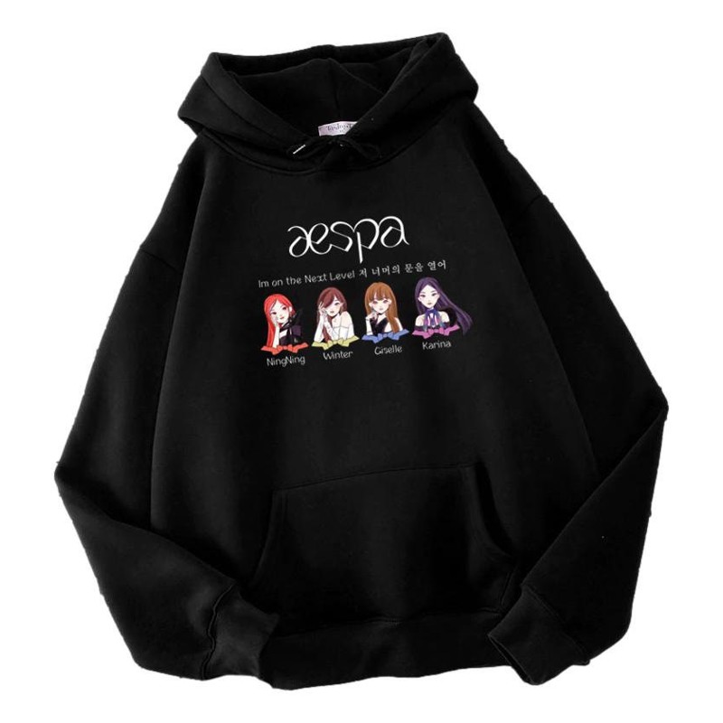 aespa Album Next Level Fanart Cartoon Hoodie