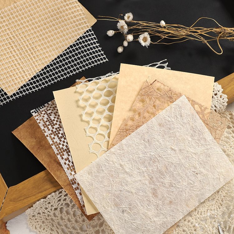 Journalsay 10 Sheets A5 Creative Mixed Special Material Paper