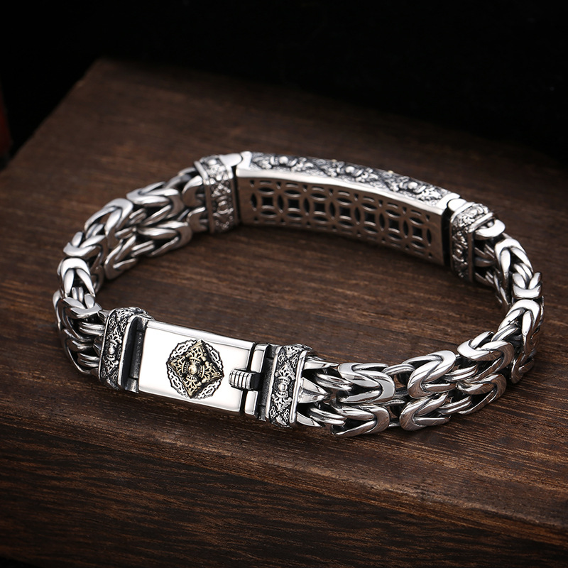 925 Sterling silver original hip hop character bracelet