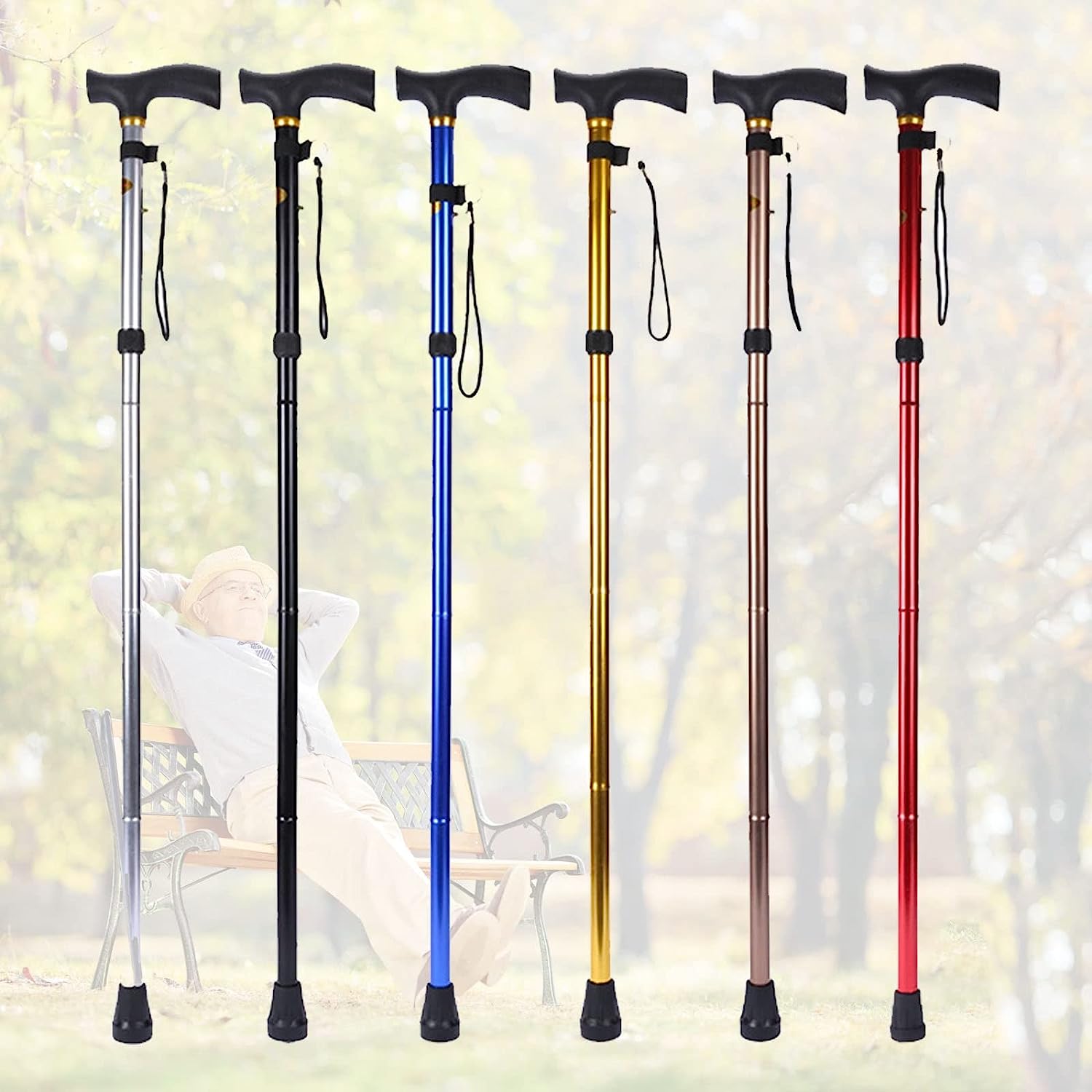 Super Light Portable Easy Folding Walking Cane