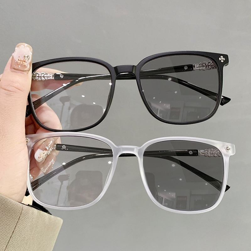 Female Students Large Frame Myopia Degree eyeglasses Anti Blue Light ...