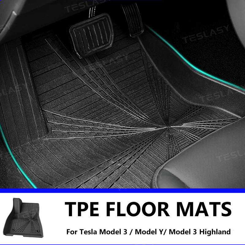 Tesla Model 3/Y / Model 3 Highland All-Weather TPE Floor Mats