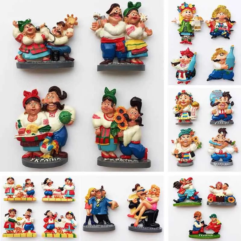 Nigikala fridge magnets Russia tourism souvenir Ukrainian Russian 3d ...