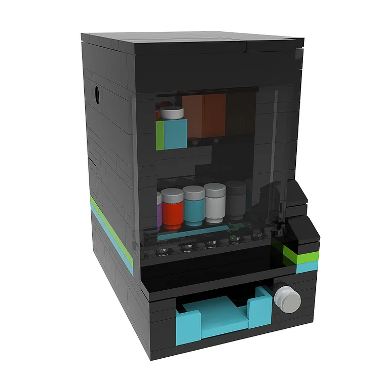 BuildMoc Rainbow Road A Vending Machine Puzzle Box