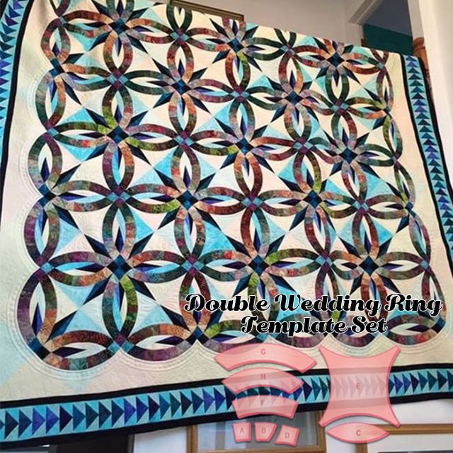 Double Wedding Ring Book & Template Set(8PCS) + Manual