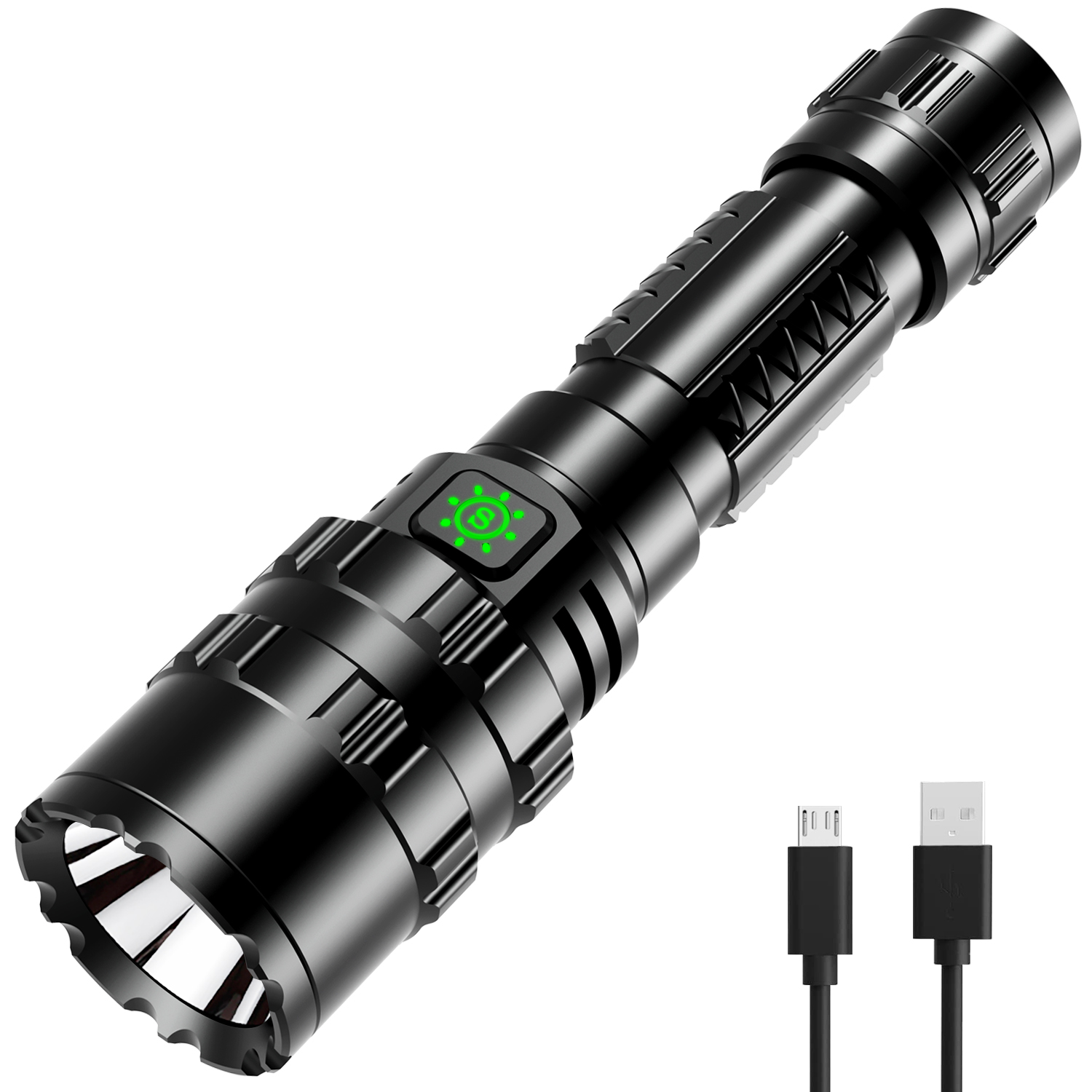 APLOS F01 LED Flashlights Rechargeable - 1200 Lumens Bright Flashlight ...