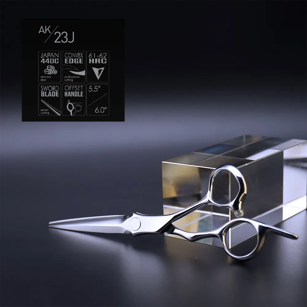AOLANDUO 6 Inch Sword Blade Hair Scissors/ Barber Scissors-High End ...