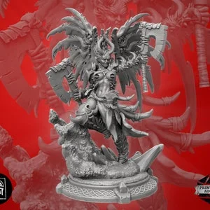 Vicious Demon with Breast Piercing Miniature Female Abyssal Fighter ...