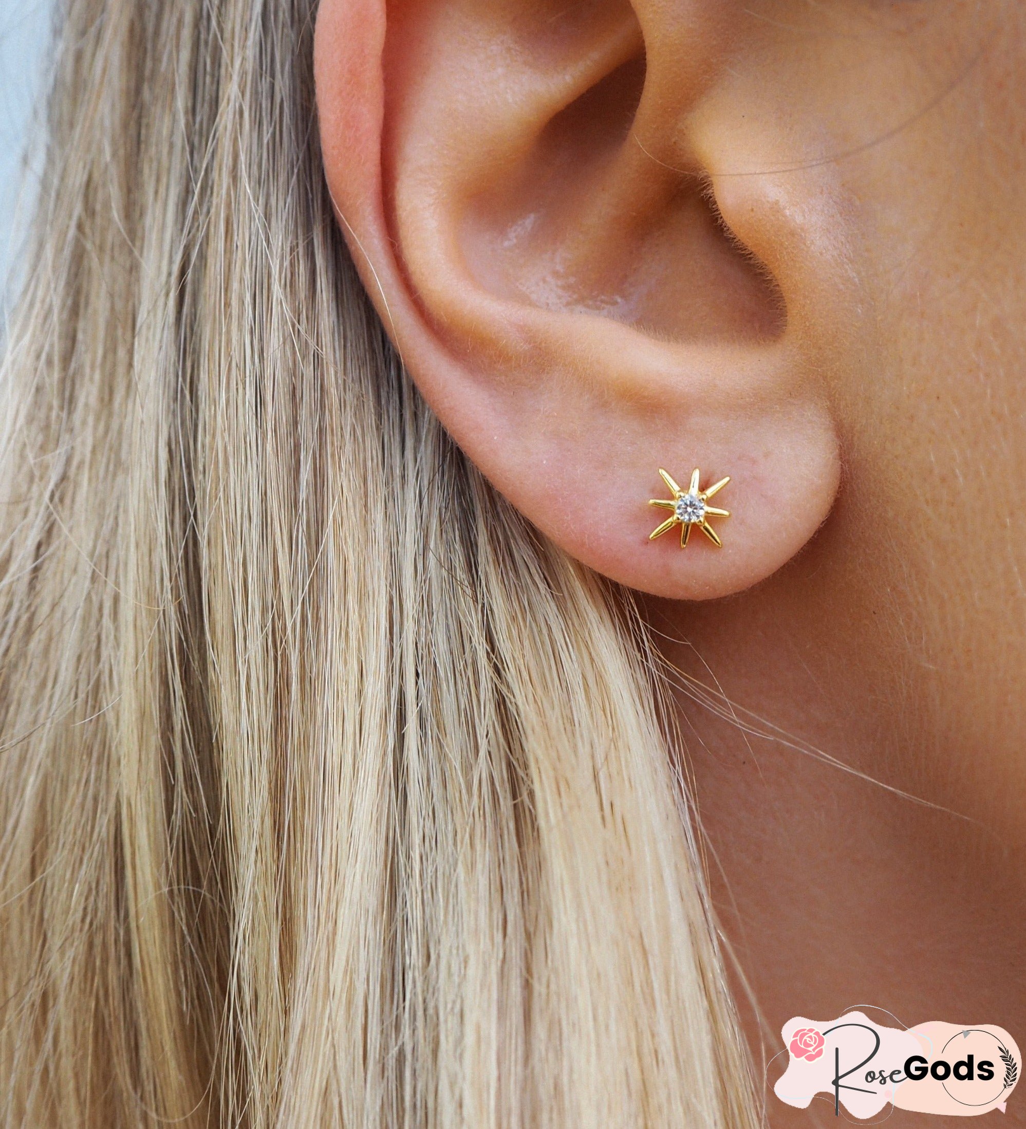 Risa Studs Gold