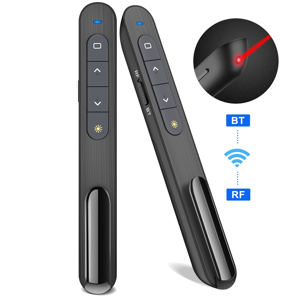 RF 2.4GHz Wireless Presentation Clicker For Red Laser Pointer For PPT ...