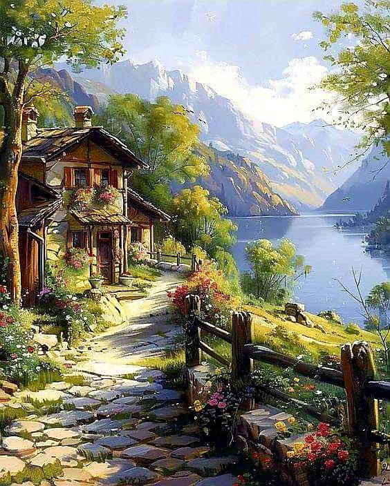 DIY Painting By Numbers | Landscape - 40*50cm