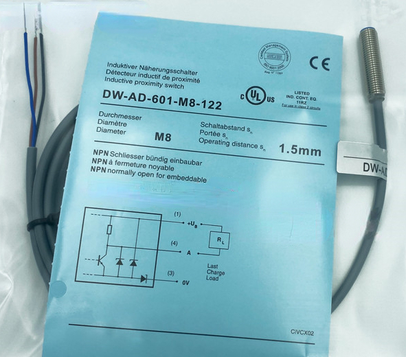Inductive Proximity Switch DW-AD-601-M8-122 DC Three Wire NPN Normally ...