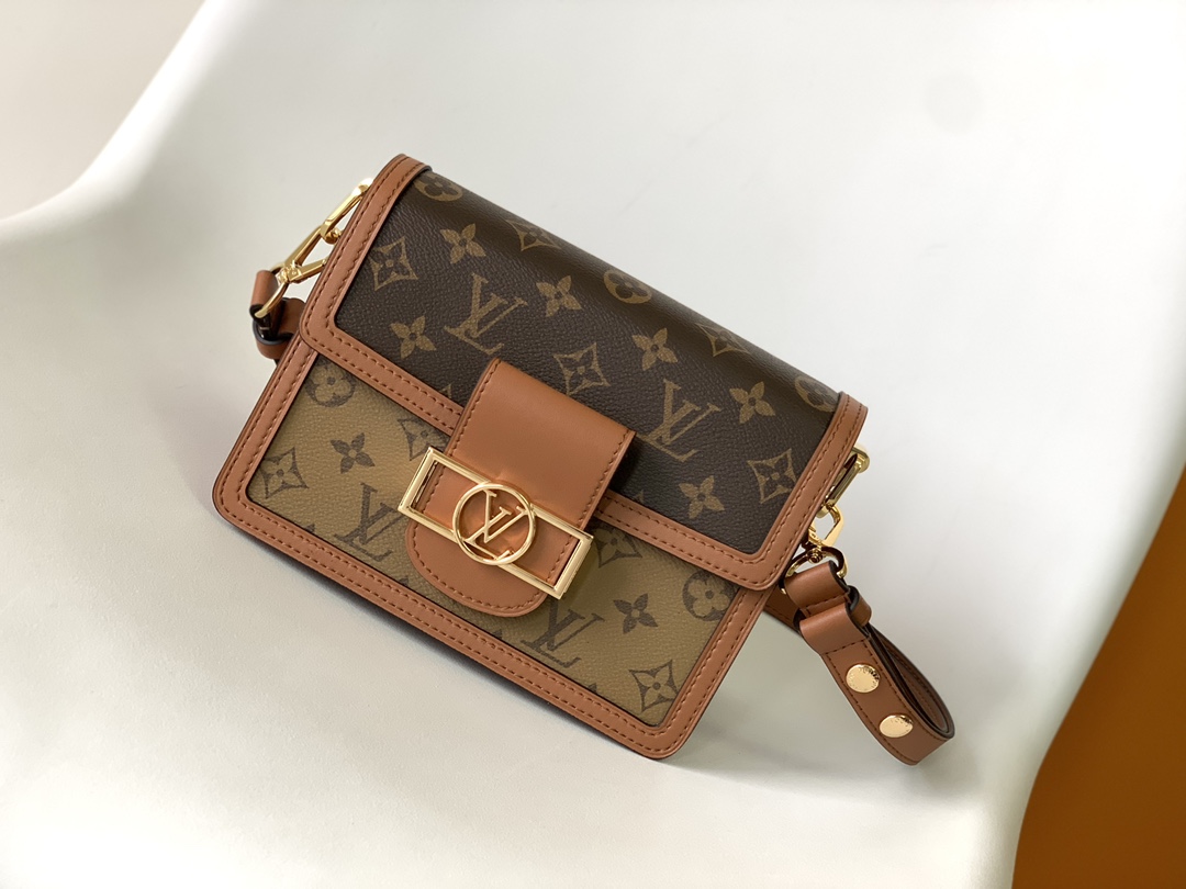 Mini Classic Leather Canvas Bag