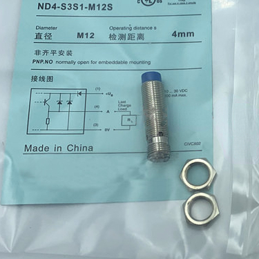 Air Connection Plug-in Proximity Switch ND4-S3S1-M12S DC Three Wire PNP ...