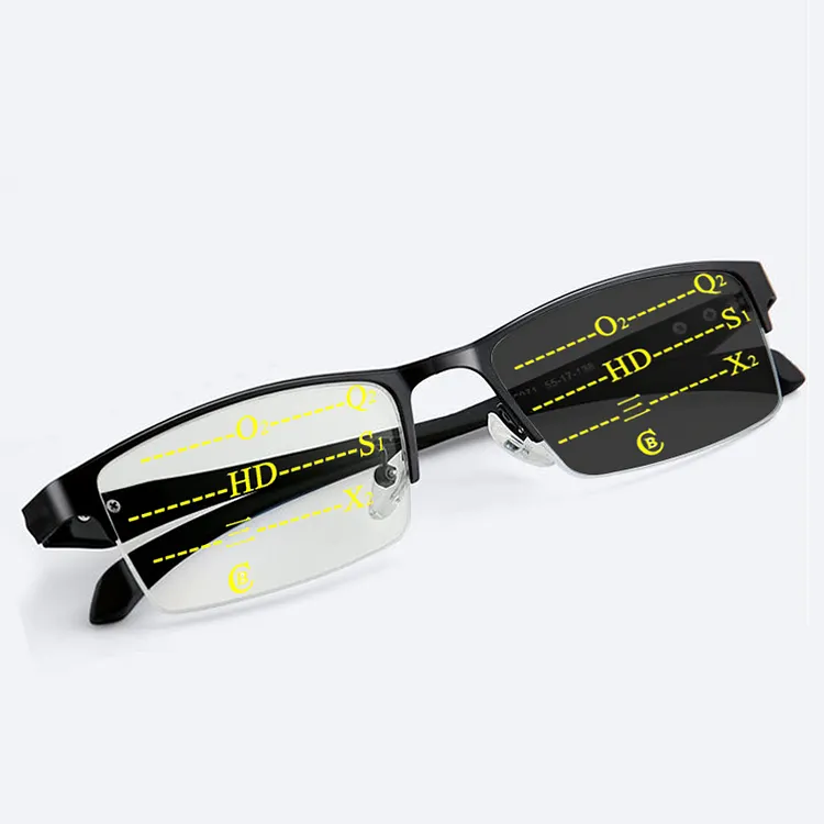 Smart Progressive Photochromic Reading Glasses Men TR90 Multi-Focus ...