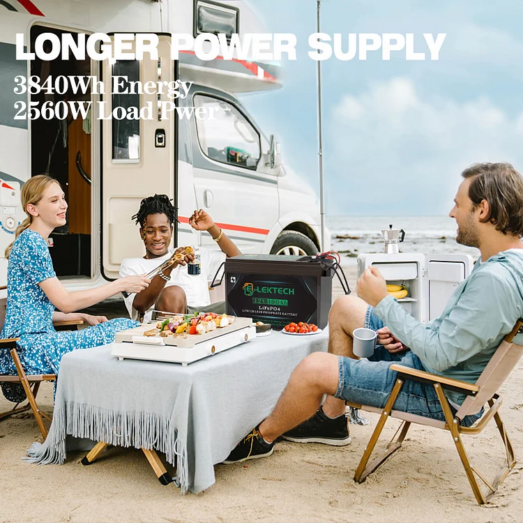 12V 300Ah LiFePO4 Lithium Battery with Bluetooth