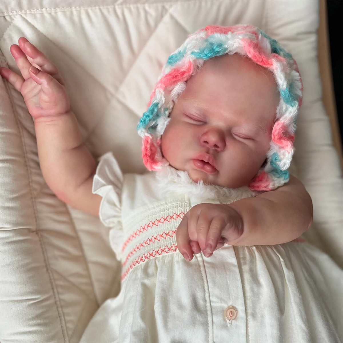 [New Series] 20" Asleep Reborn Girl Cute Truly Handmade Reborn Doll ...