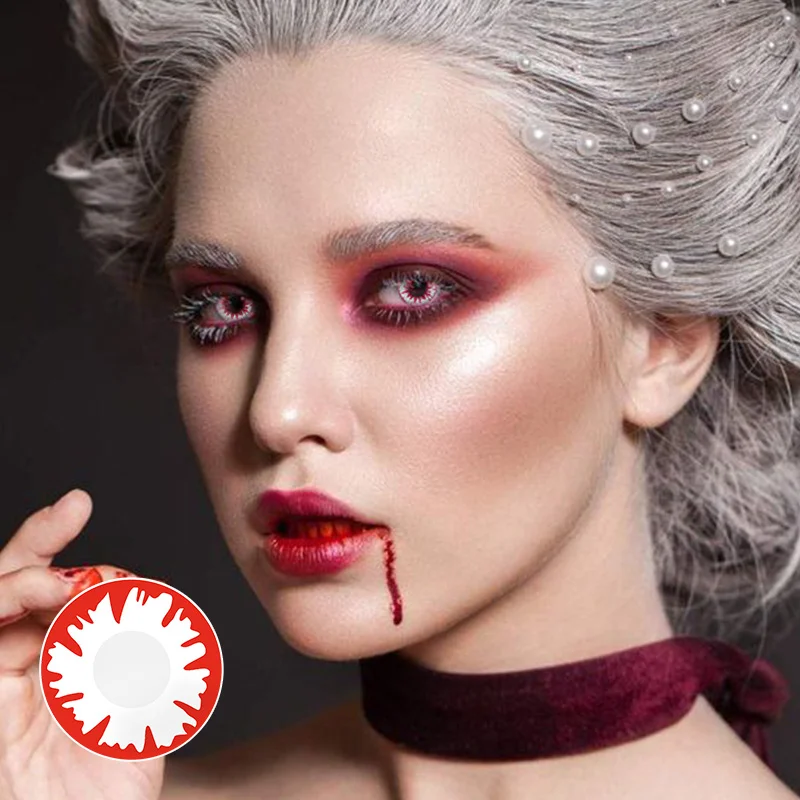 White Demon Halloween Cosplay Contacts