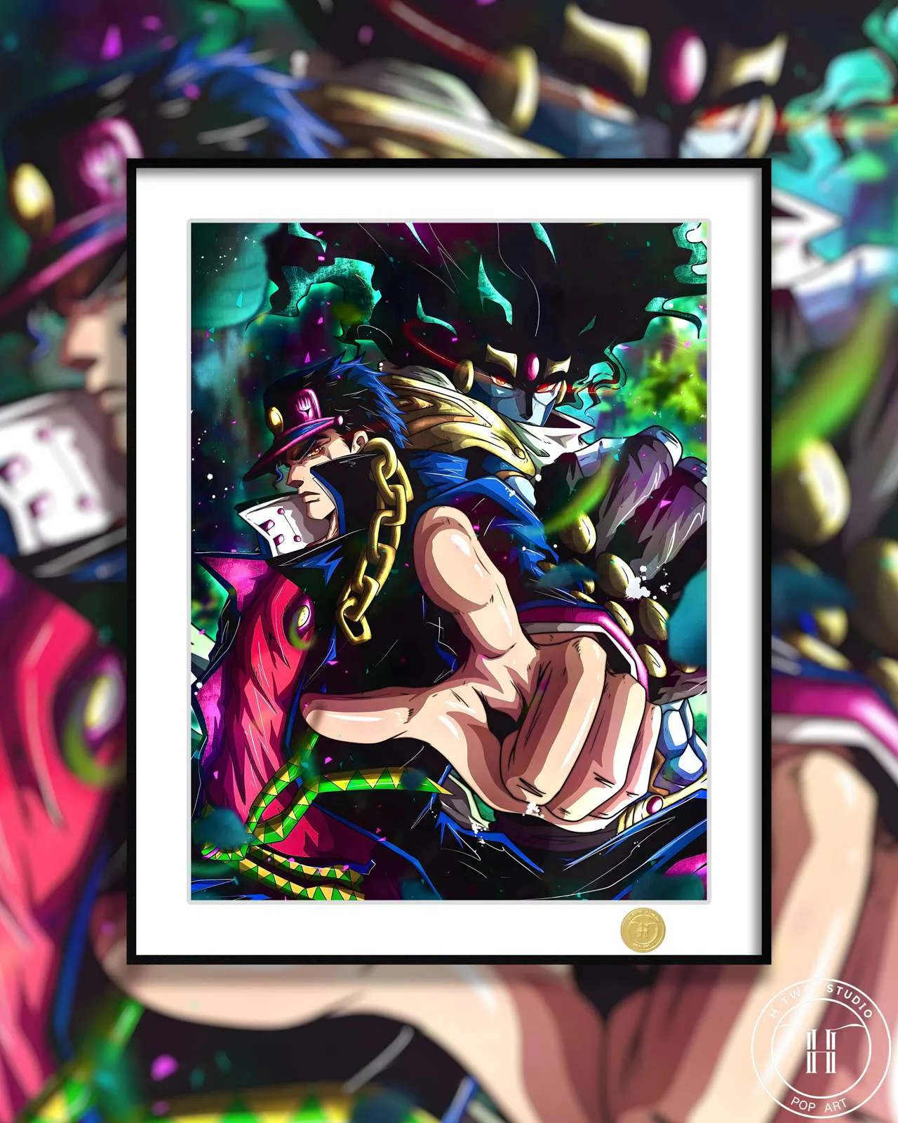 Jotaro Kujo Decorative Painting - JoJo's Bizarre Adventure - H-TWO Studio