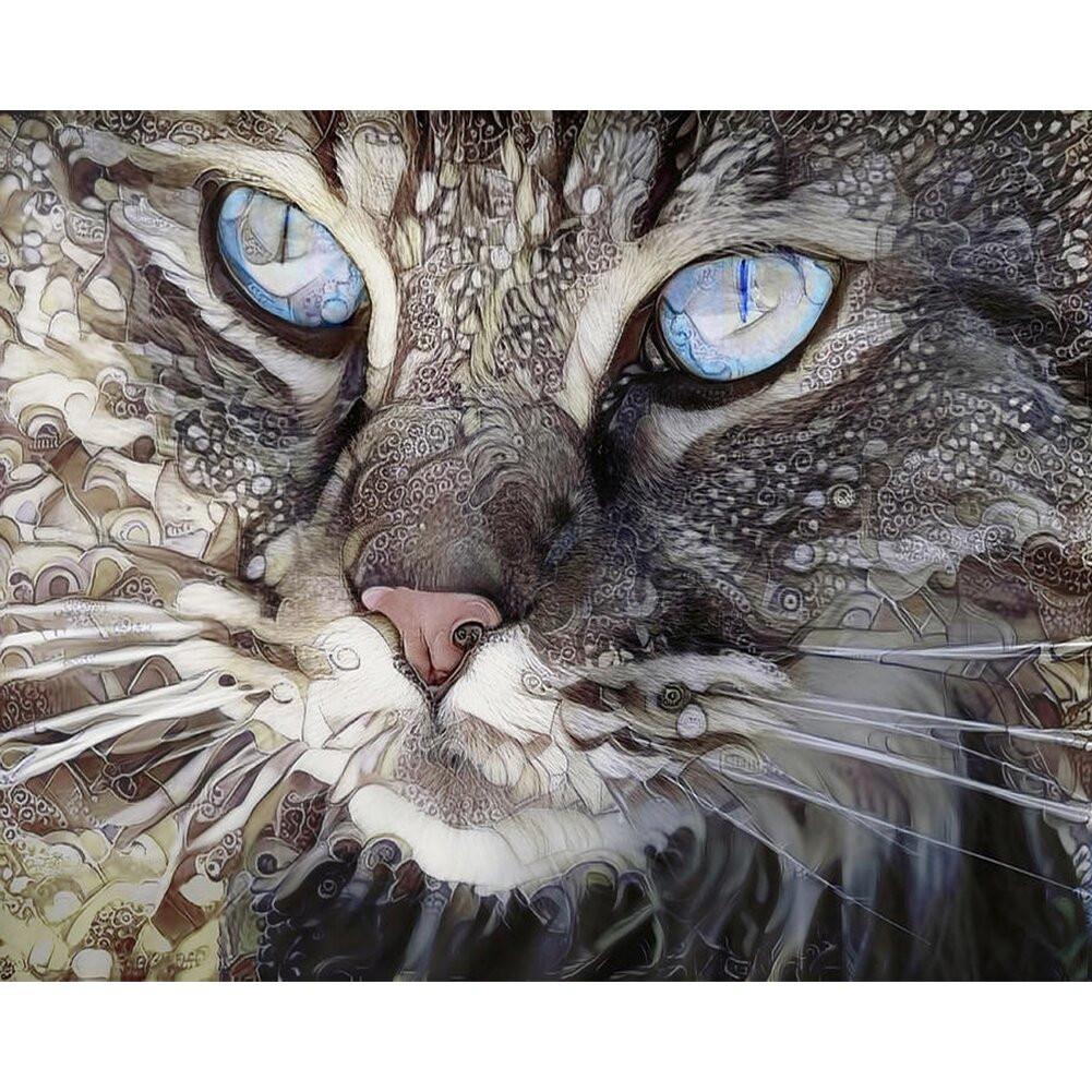 DIY Painting By Numbers | cat (40X50cm)