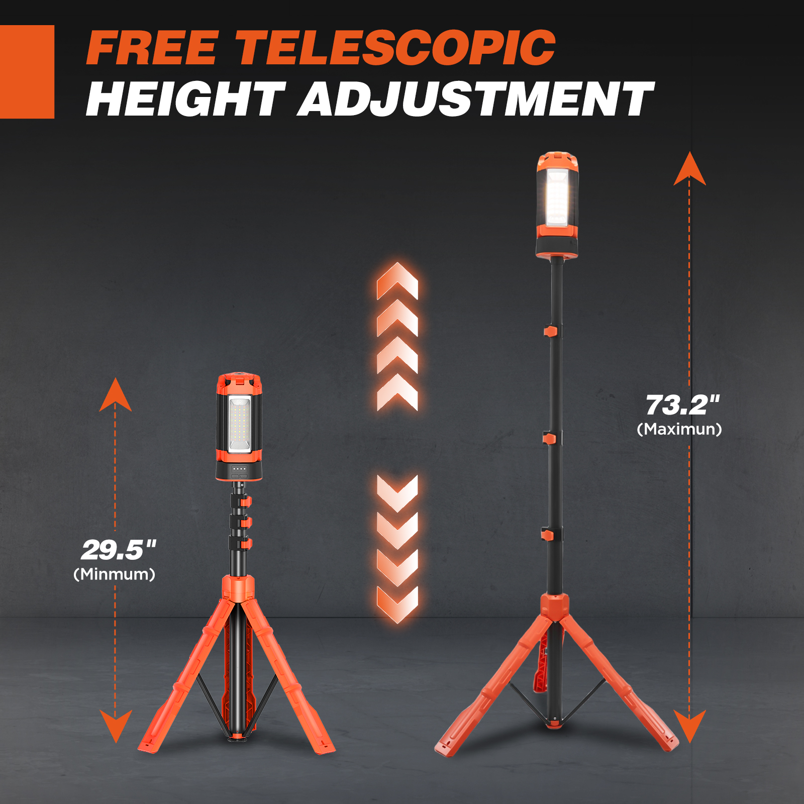 SAKER® Portable Camping Light with Stand