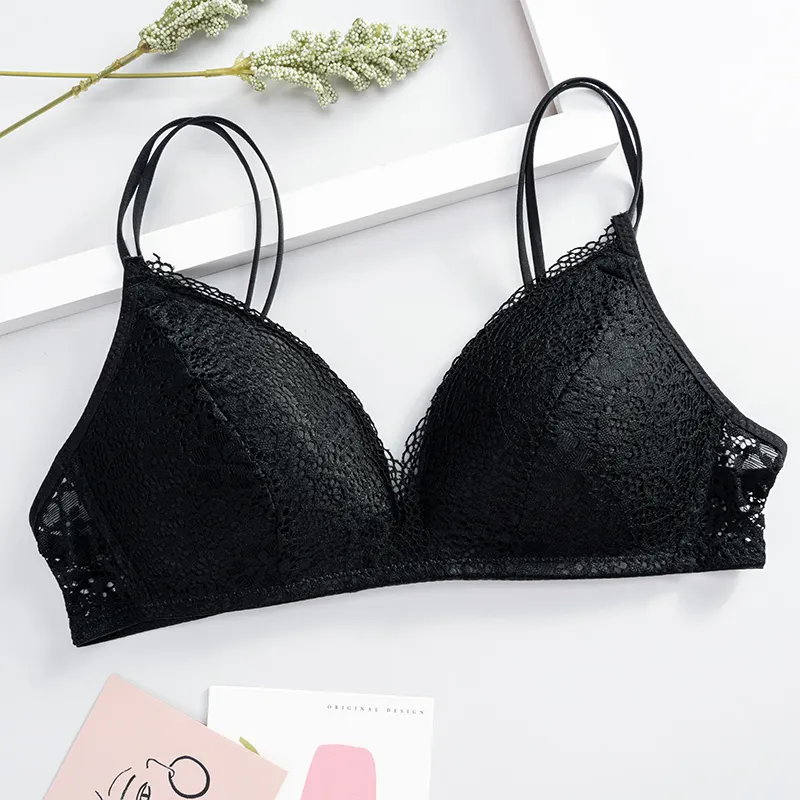 Billionm Women Bra Sexy Lace Bralette Floral Wireless Bra Female ...
