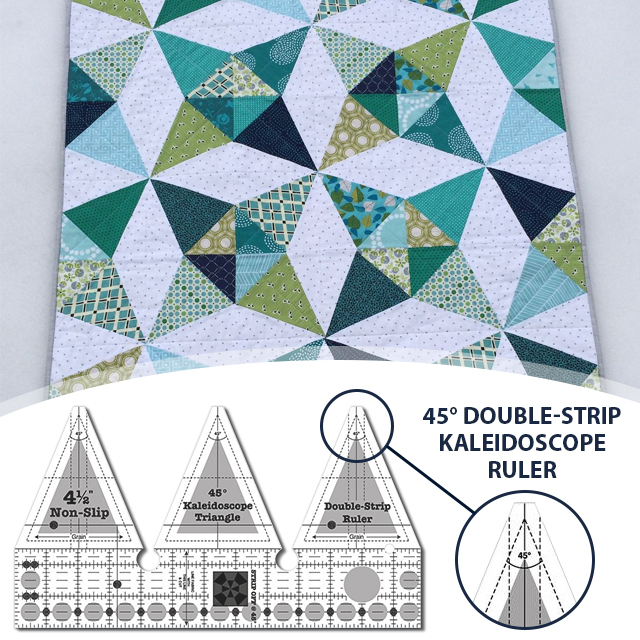 45° Double-Strip Kaleidoscope Ruler
