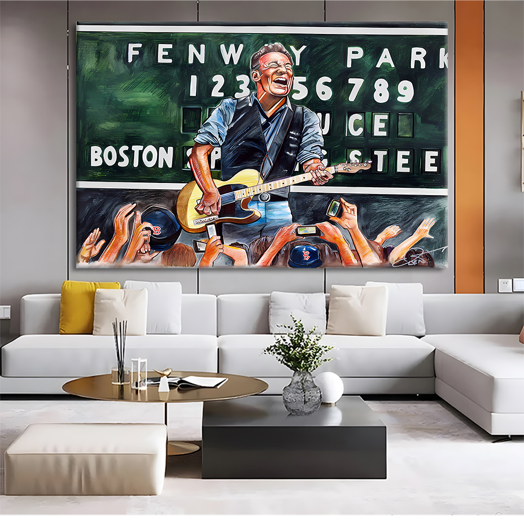 Bruce Springsteen at Fenway Park Canvas Wall Art