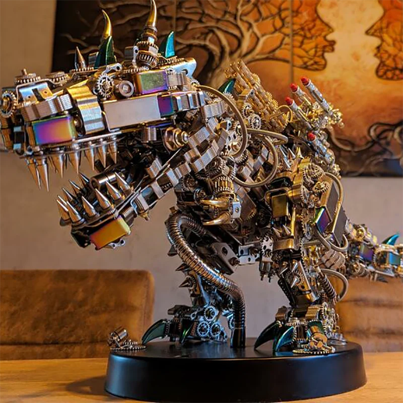 Limited Edition 1350pcs Mechanical Dinosaur | Precision Metal T-Rex ...