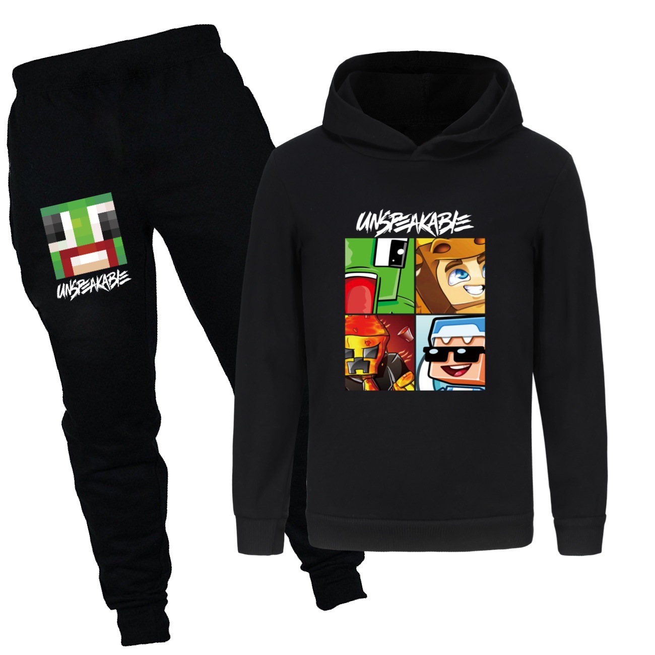 Unspeakable Trendy Outfit Hoodie and Pants Tracksuit Ideal Present ...