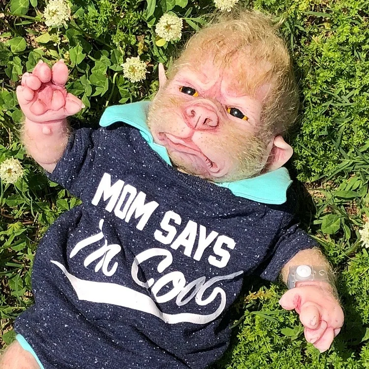 Realistic 17 '' Addyson Real Lifelike Reborn wolf Baby Doll