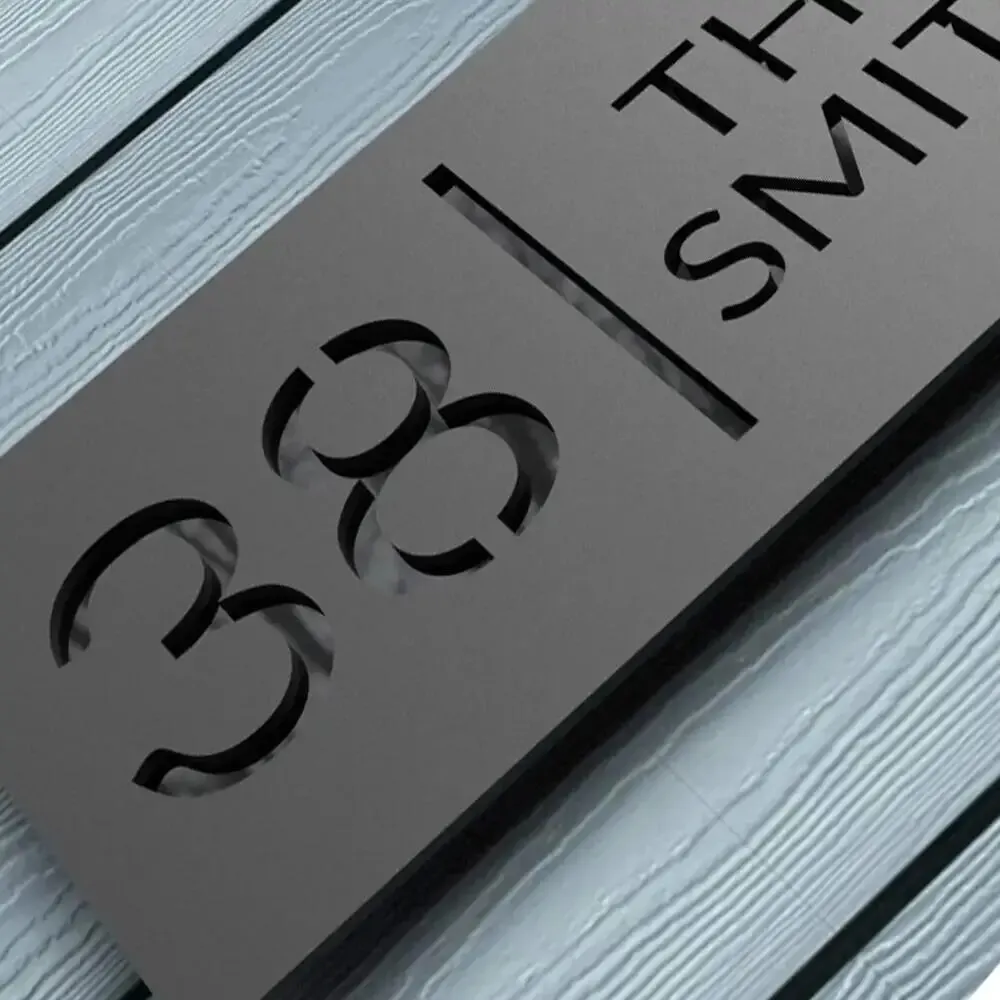 Nigikala Sign Outdoor House Number Plate Personalized House Number ...
