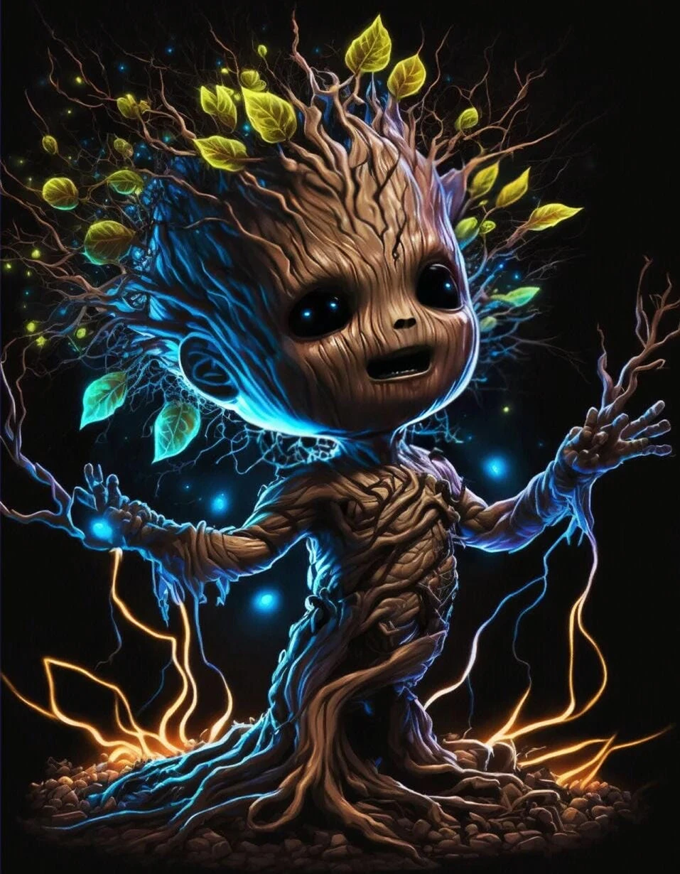Groot (canvas) full round or square drill diamond painting