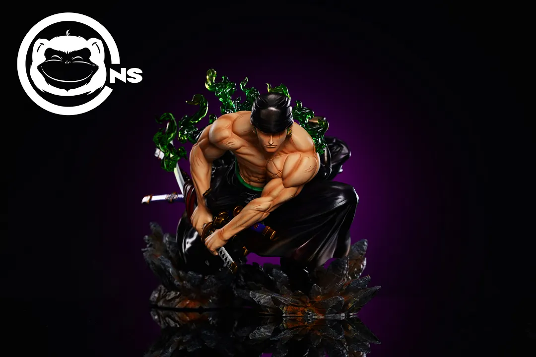 MAX Scale Shishi Sonson Roronoa Zoro & Tiger - ONE PIECE Resin Statue ...