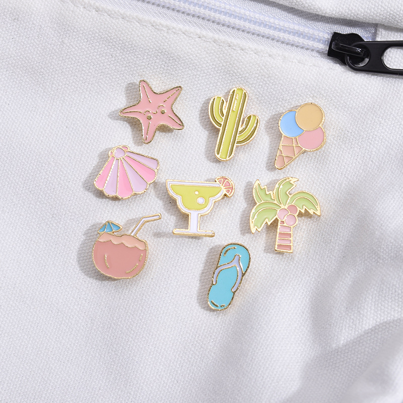 Food enamel pin