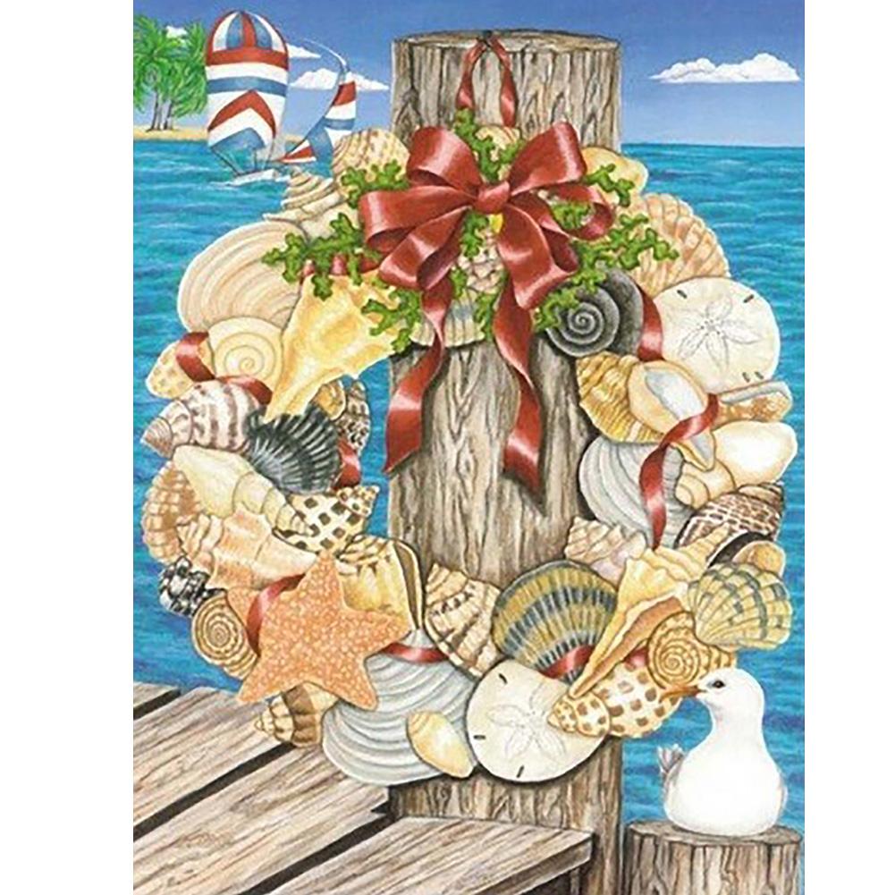 Diamond Painting - Full Round Drill - Shells and Garland(30*40cm)