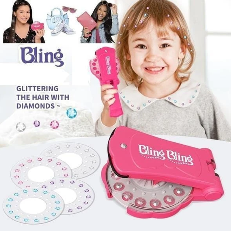 Hair Bling Stapler - Shining Bling Diamond Hair Sparkle Stapler Machine