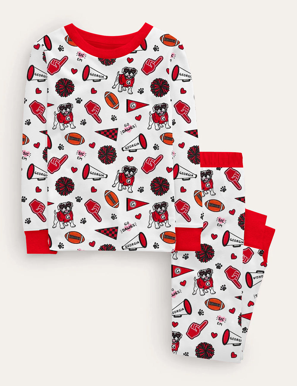Kid's Georgia Bulldogs Football Pajama Set