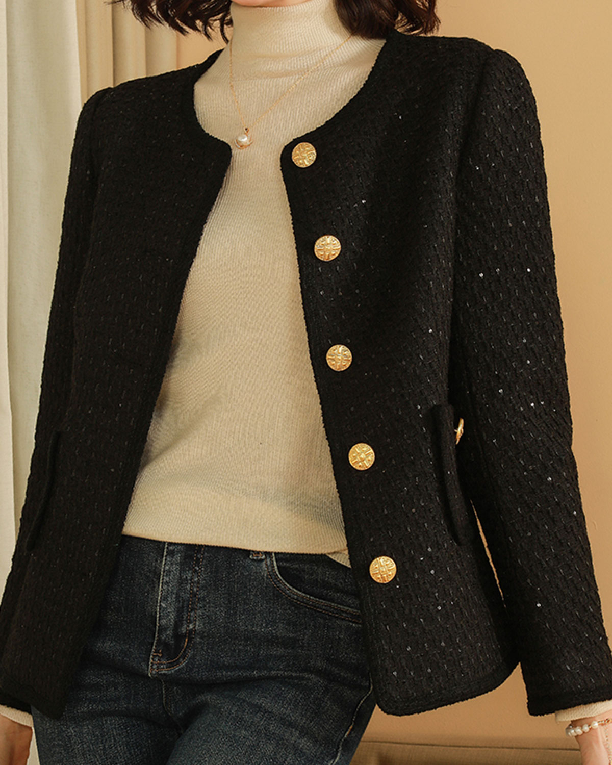 Black Tweed Jacket