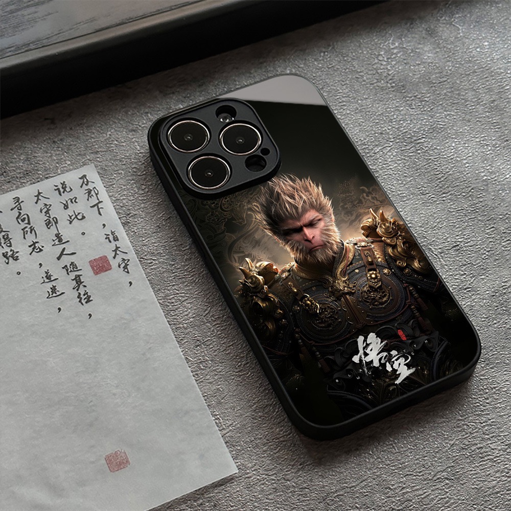 Black Myth Wukong Glass Phone Case