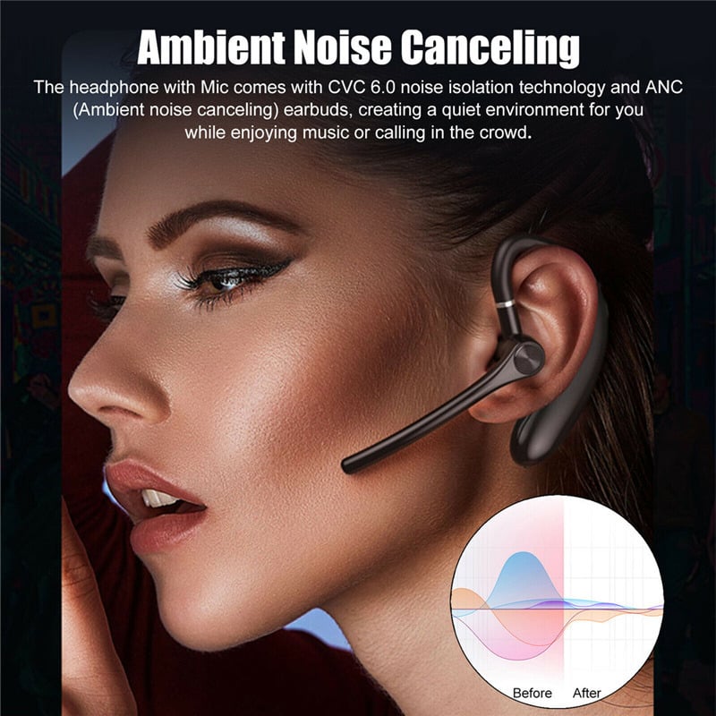 Over Ear Bluetooth Headset with Microphone for Business Use
