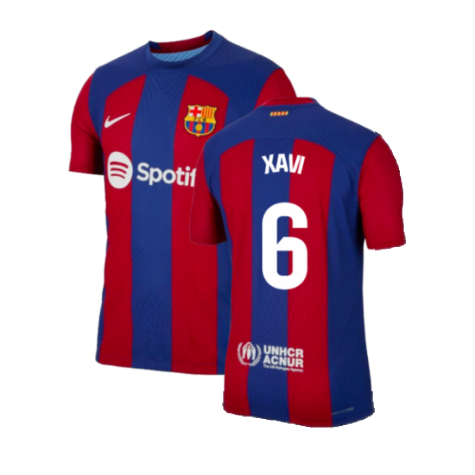 FC Barcelona Xavi 6 Home Shirt Kit 2023-2024