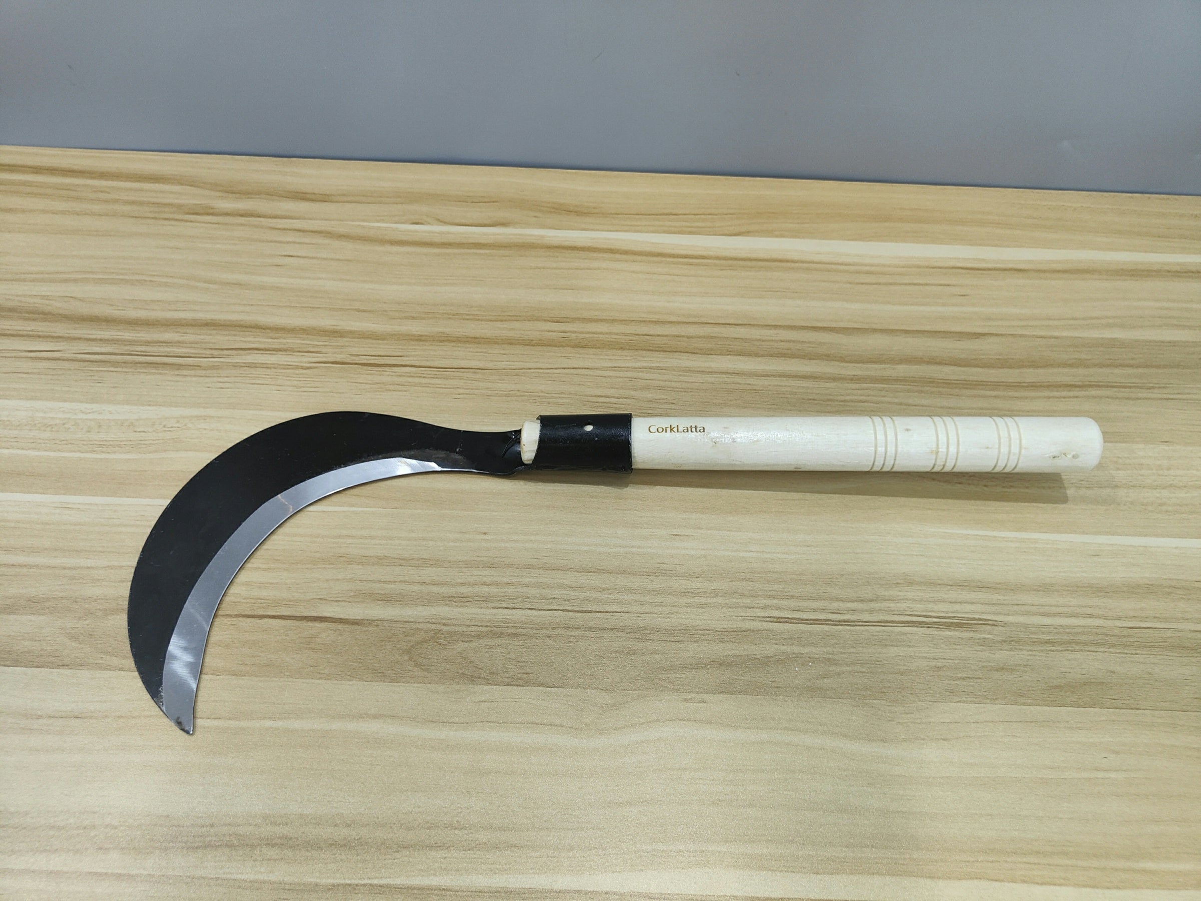 CorkLatta Sickles, Clearing Sickle,Manganese Steel Blade/Hardwood ...