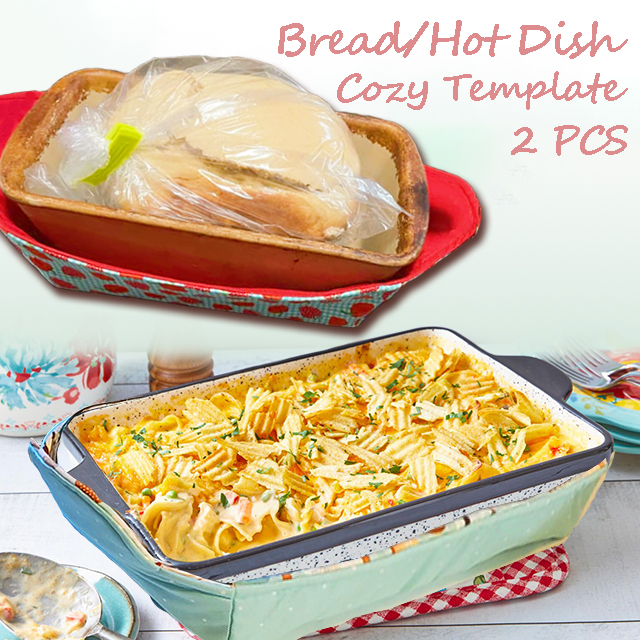 Bread Pan Cozy Template 2 PCS