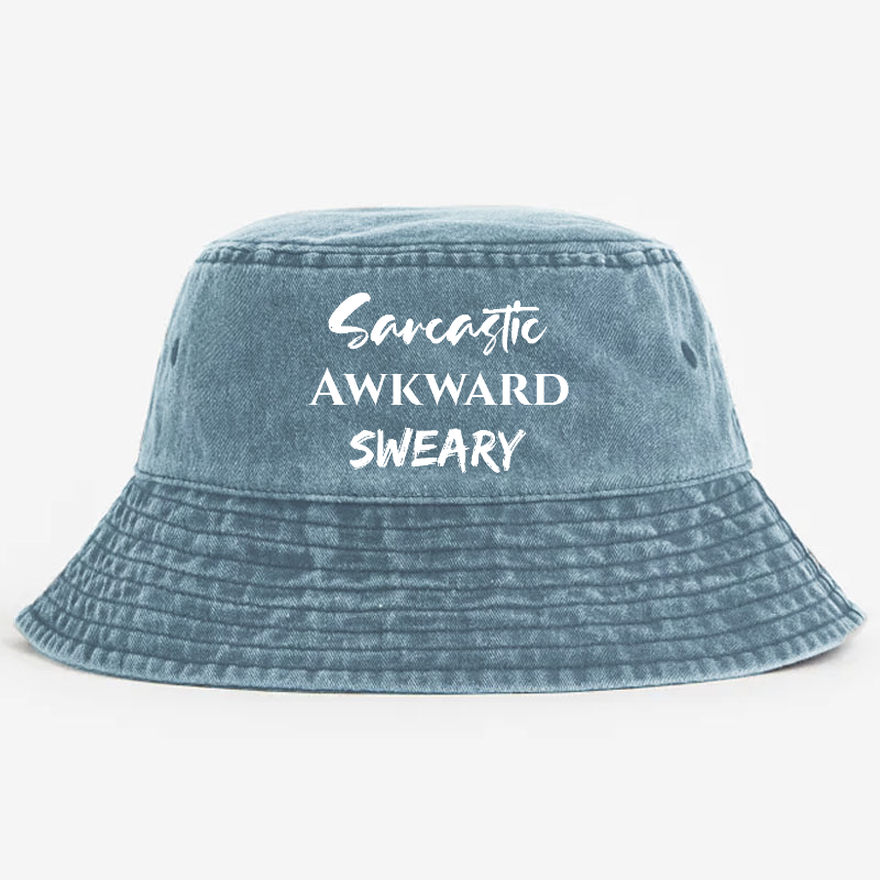 Sarcastic Awkward Sweary Bucket Hat