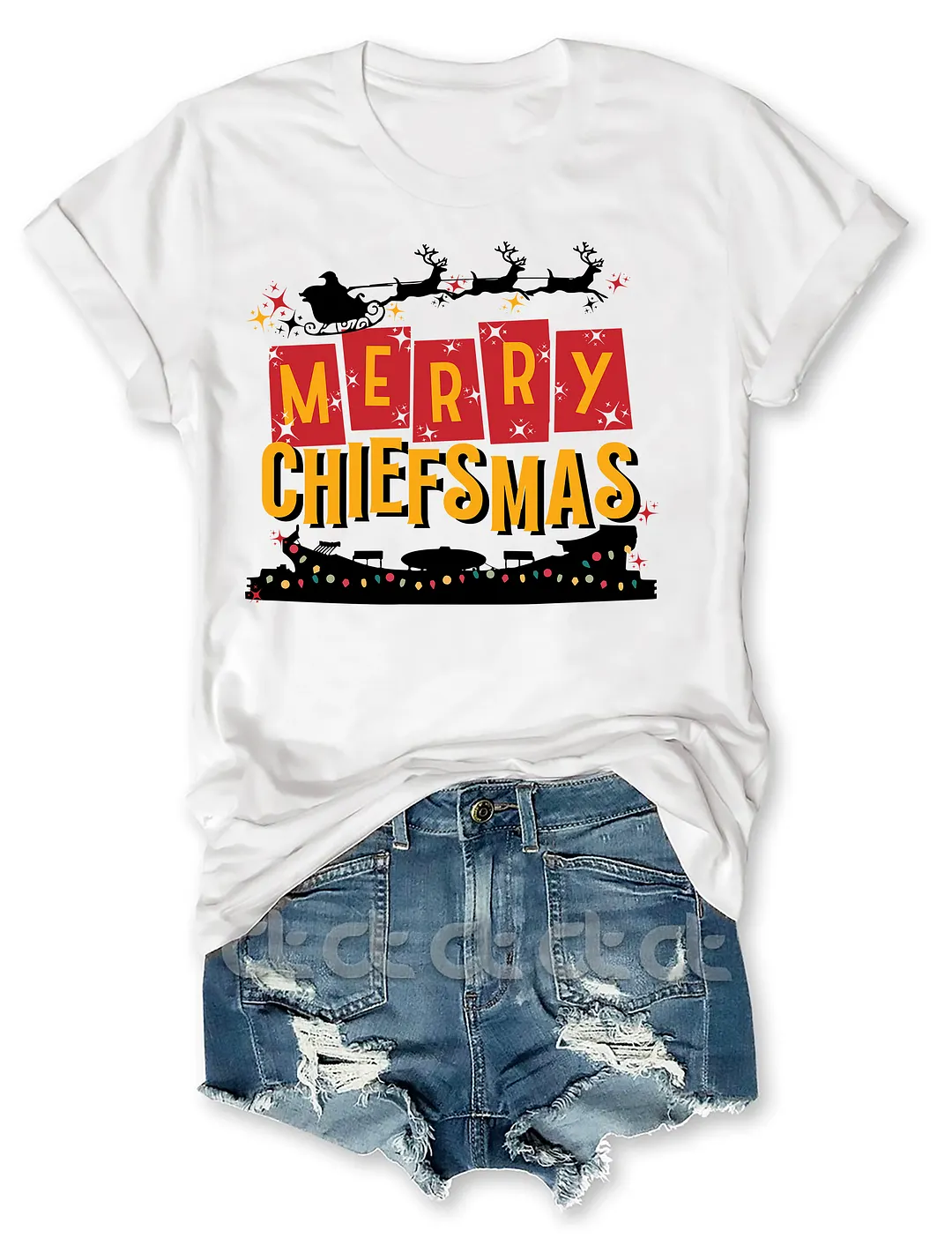 Kansas City Chiefs Merry Chiefsmas T-Shirt